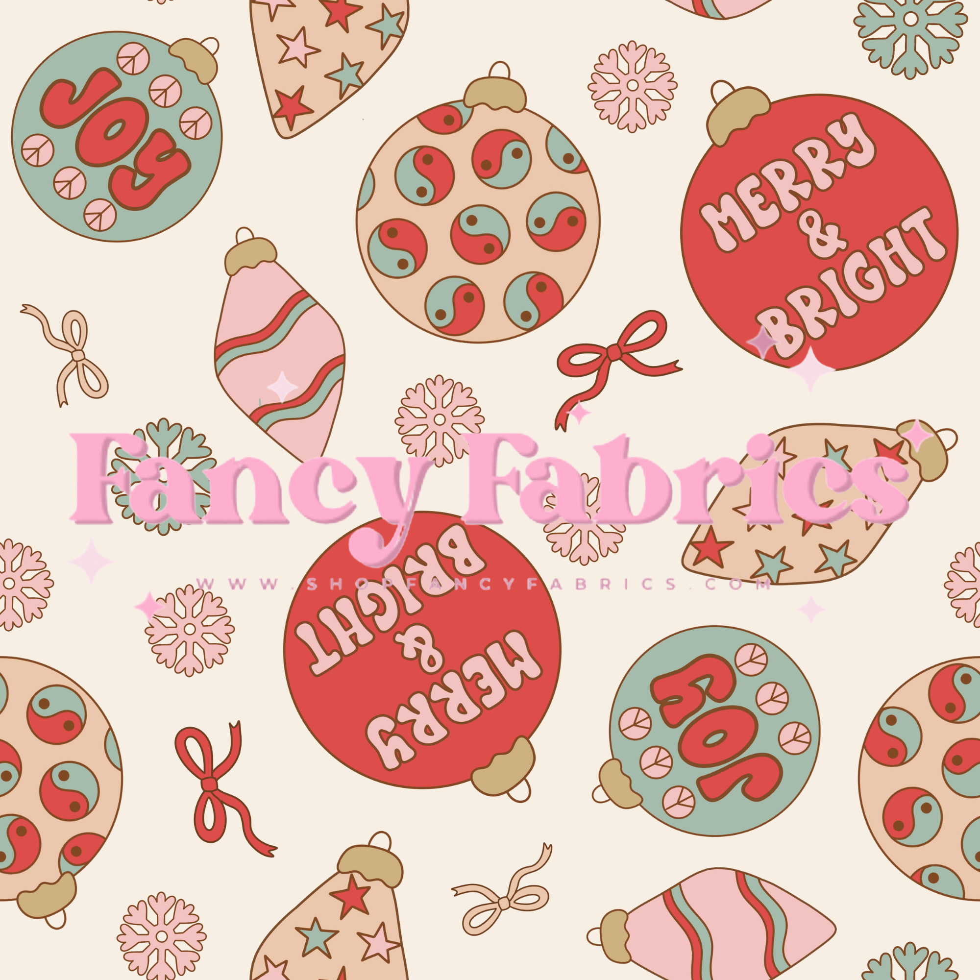 Lauren Liza Designs | Retro Christmas Ornaments 3 | PREORDER | By The ...