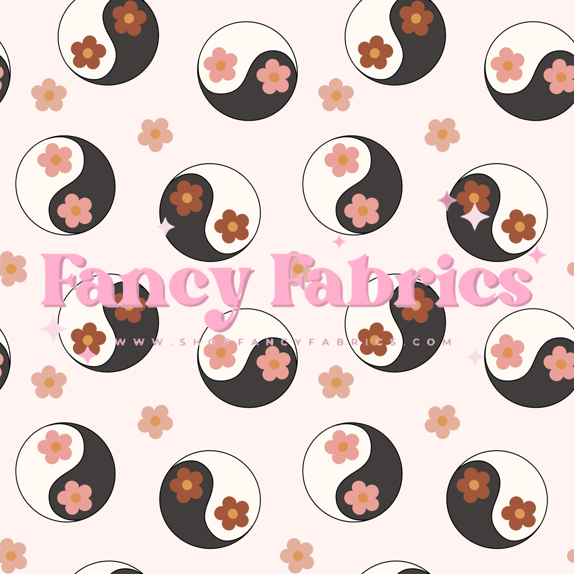 Yin Yang Floral | PREORDER | By The Yard – Fancy Fabrics