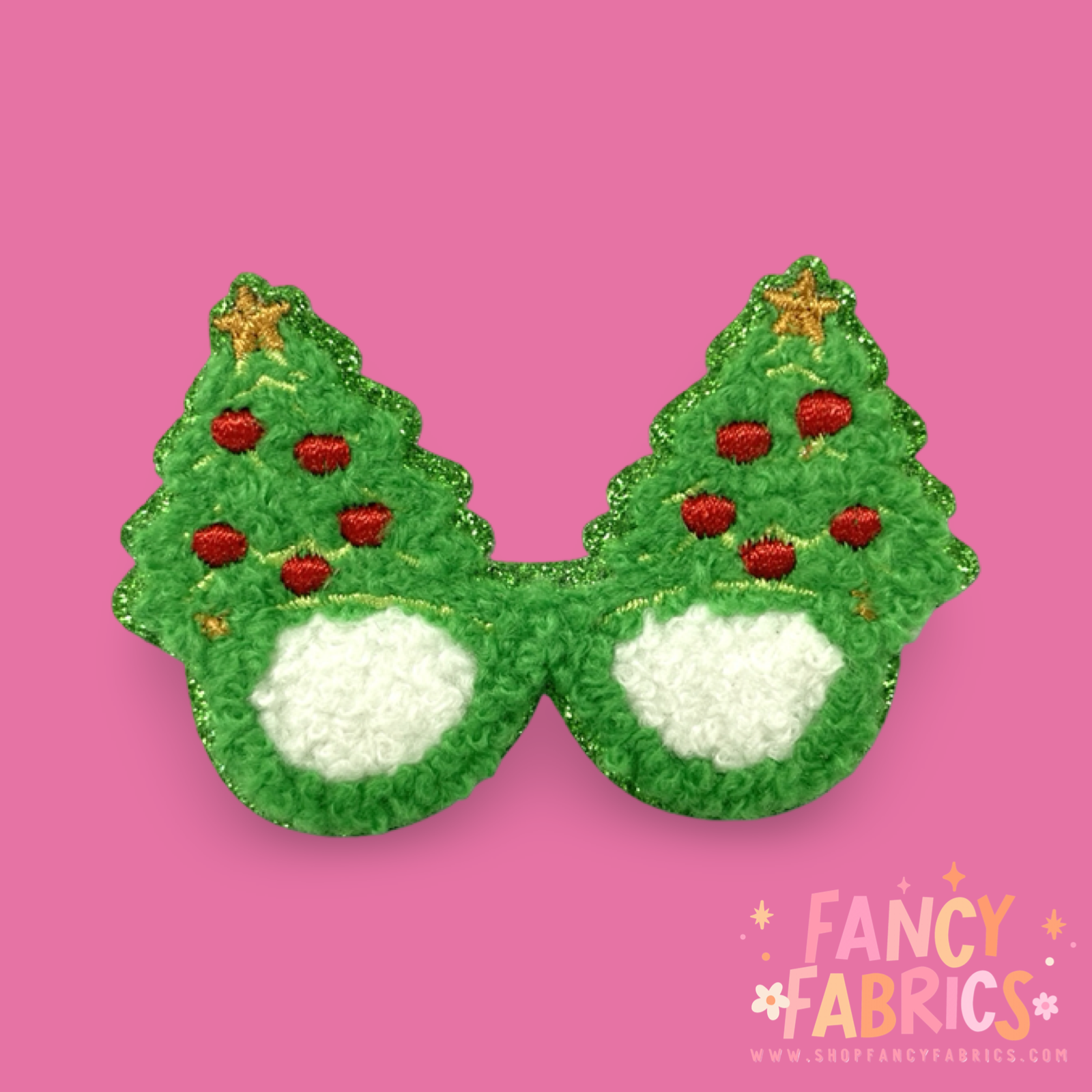 Christmas Glasses | Iron On Patch – Fancy Fabrics