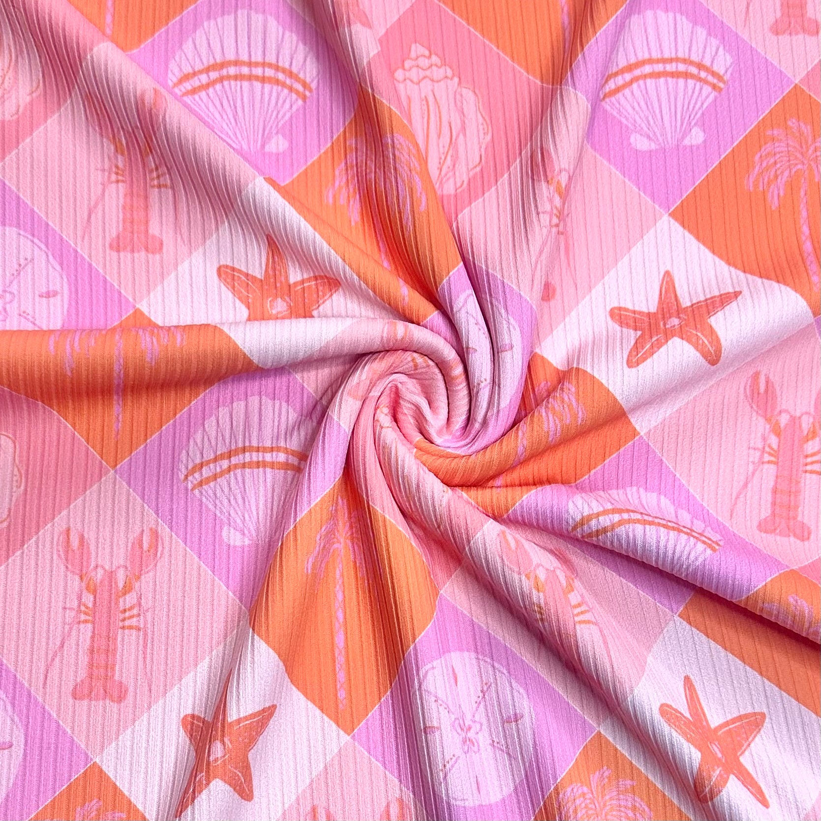 Beachy Diamonds | 6x6 Scaling | Skinny Rib | Ready To Ship – Fancy Fabrics