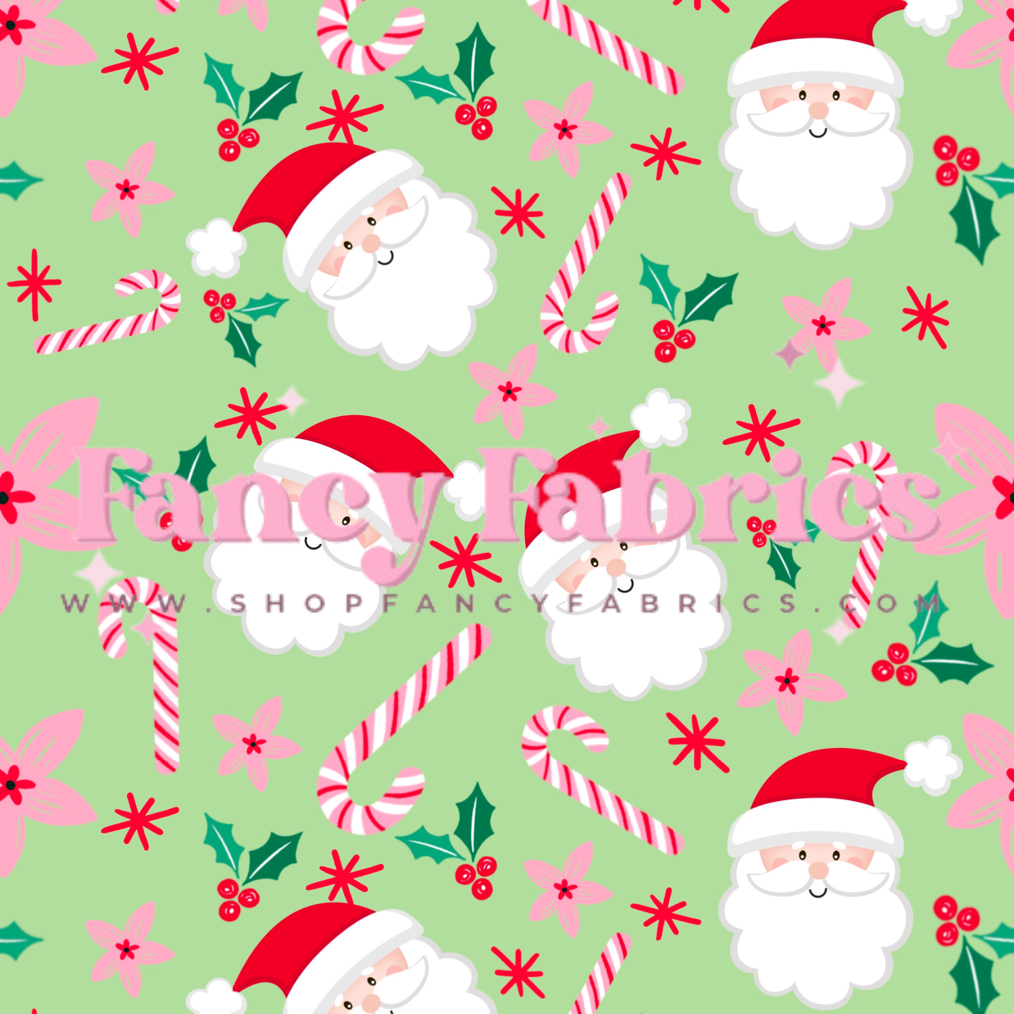 Creative Graphics | Santa (Light Green) | PREORDER | By The Yard ...