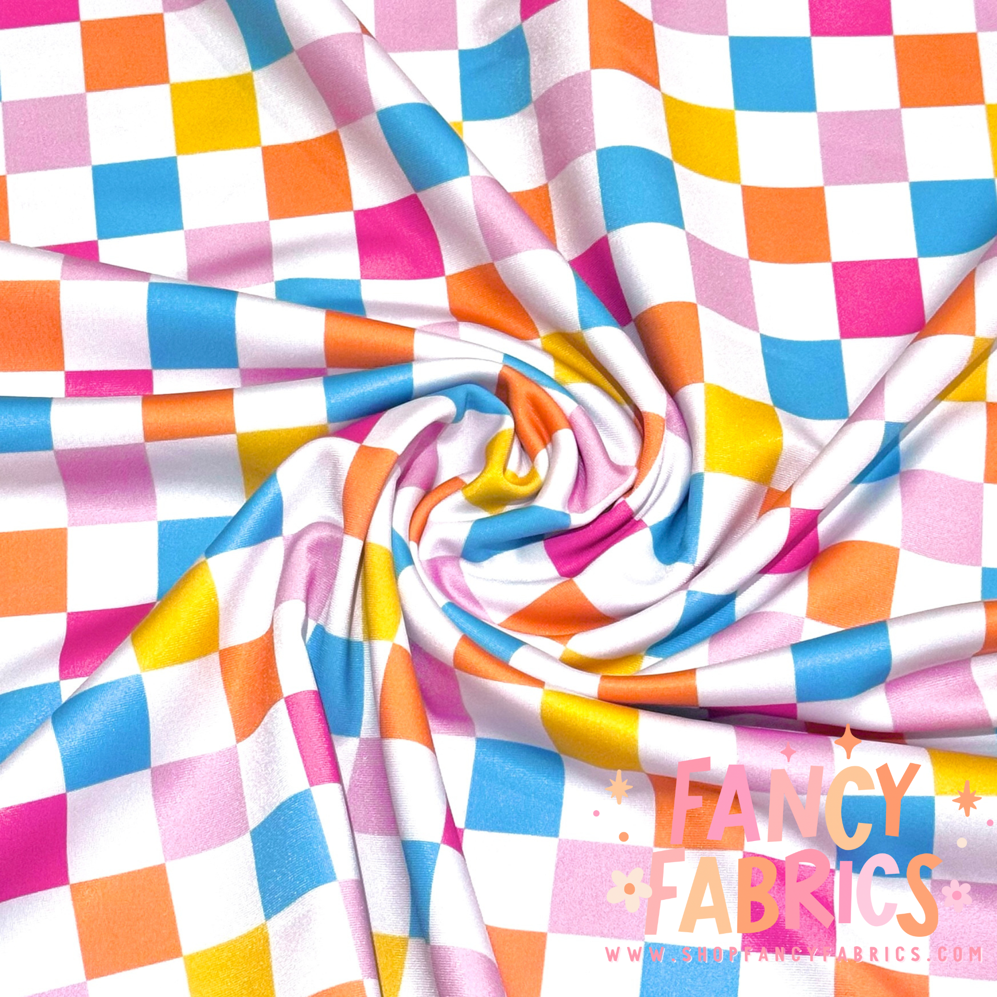 Summer Checks | Swim | 6x6 Scaling | Ready To Ship – Fancy Fabrics