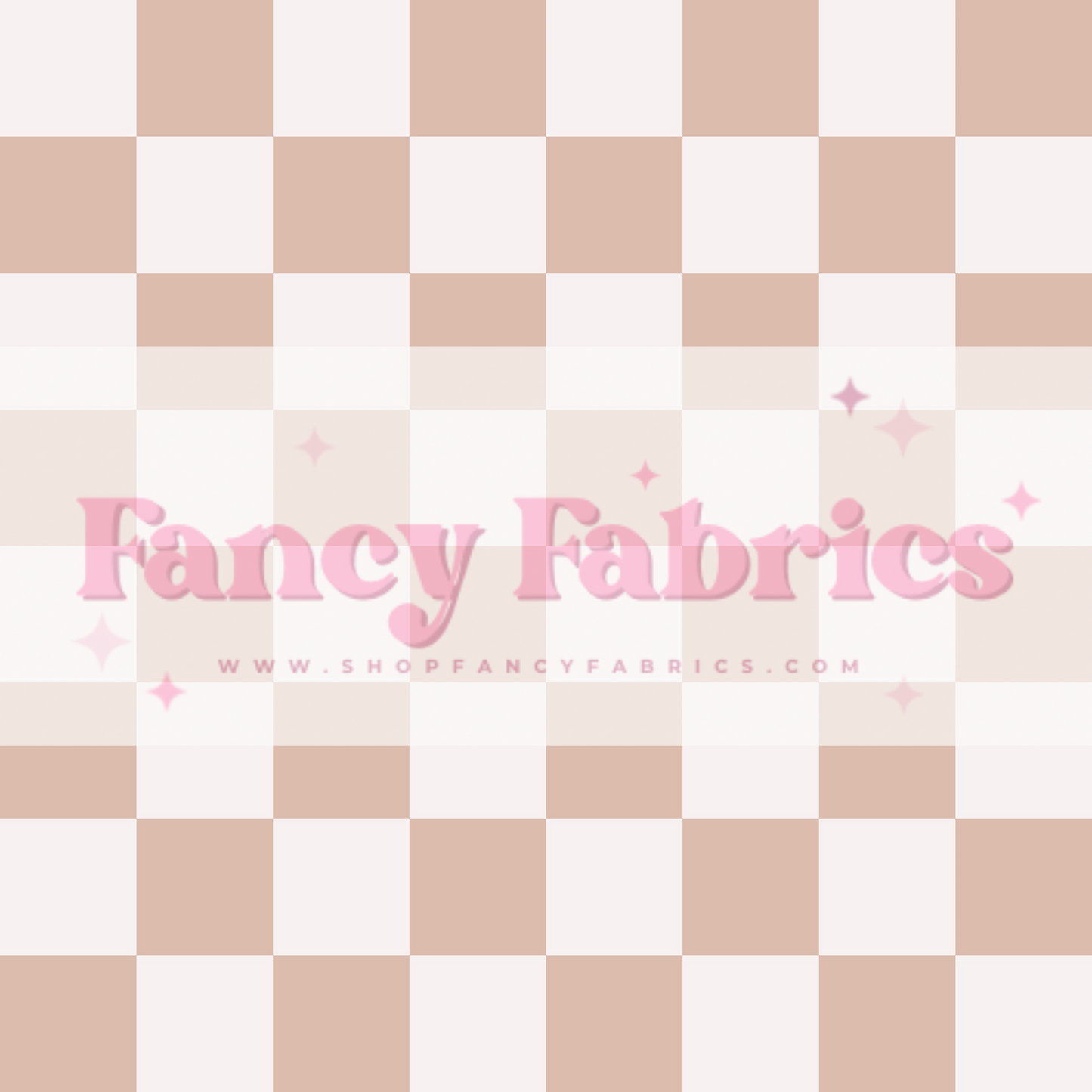 Tan Checkers | PREORDER | By The Yard – Fancy Fabrics