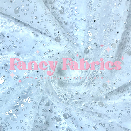 Sequin + Pearl Mesh – Fancy Fabrics