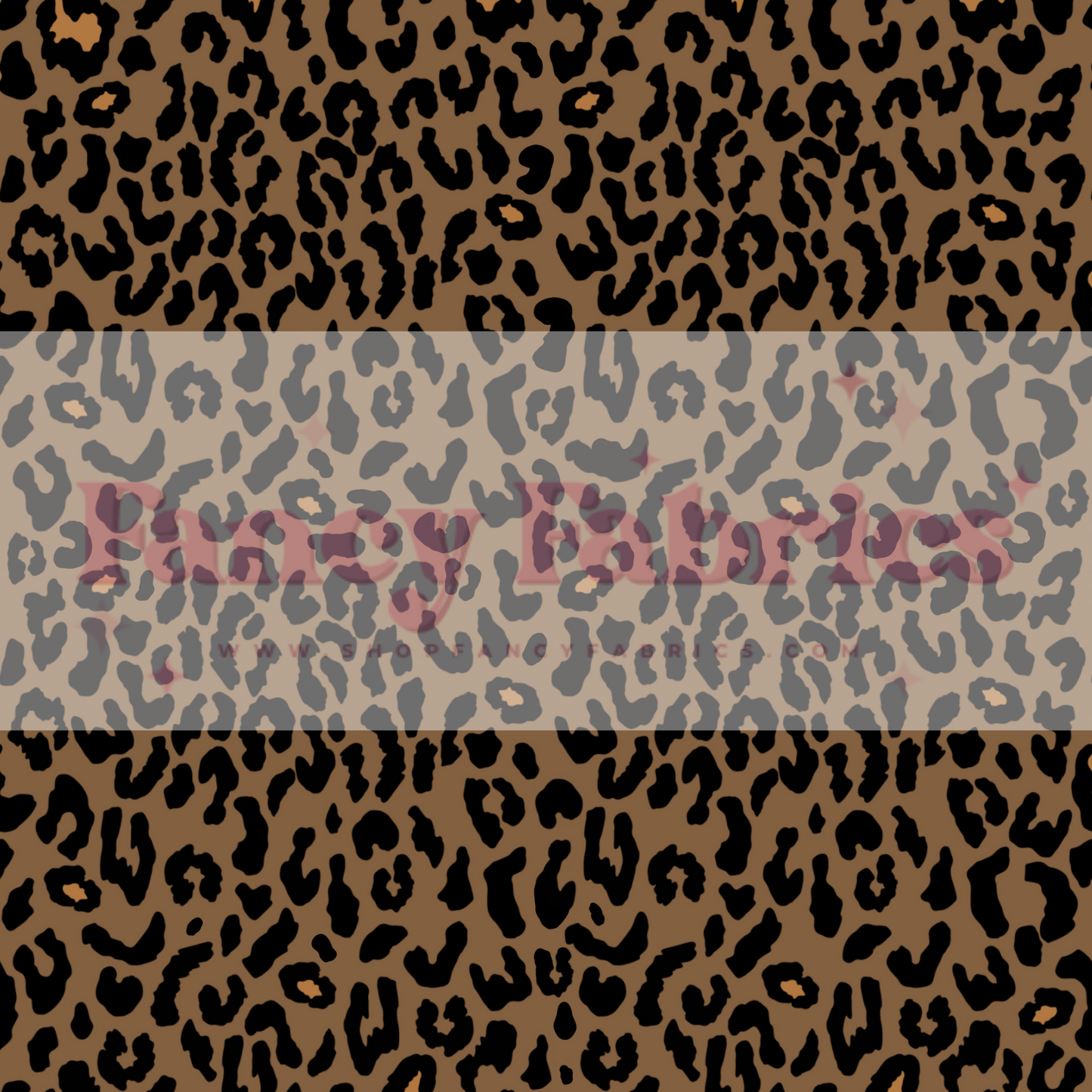 Dark Brown Leopard | PREORDER | Fabric By The Yard – Fancy Fabrics